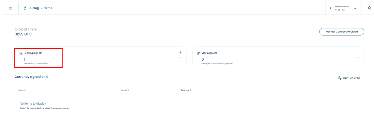 Dualog Connection Suite - Introducing Crew Sign-In – Dualog Support