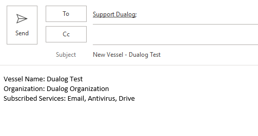 Dualog Portal - Connection Suite Vessel Creation – Dualog Support